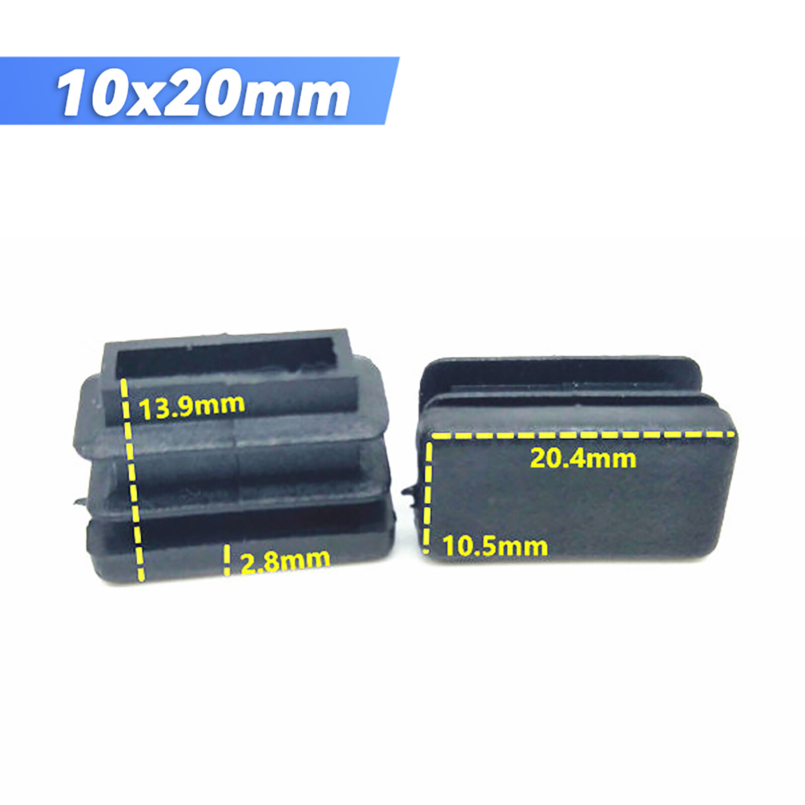 Rectangular Plastic Inserts/Box/Hollow Section/End Caps/Tube/Bung/Stop ...