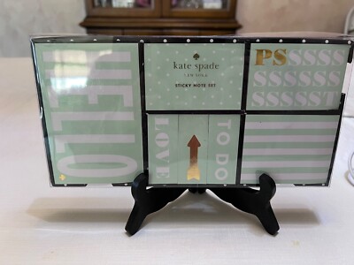 Kate Spade This Just In Sticky Note Set 7 Pads 100 Notes Each NIB | eBay