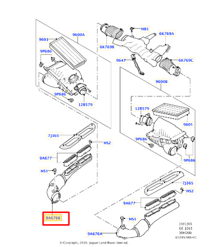 LR RANGE ROVER SPORT Right Inlet Duct Pipe LR049313 NEW GENUINE | eBay UK