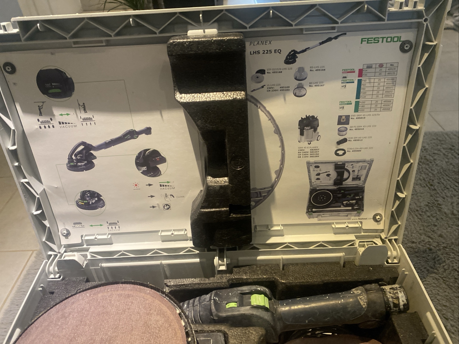 Festool Planex LHS 225 EQ-Plus 550 W Langhalsschleifermaschine (571574 ...