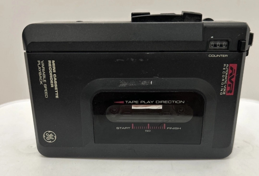 GE 3-5368A Cassette Tape Recorder MIC Input Variable Speed Playback VTG ...