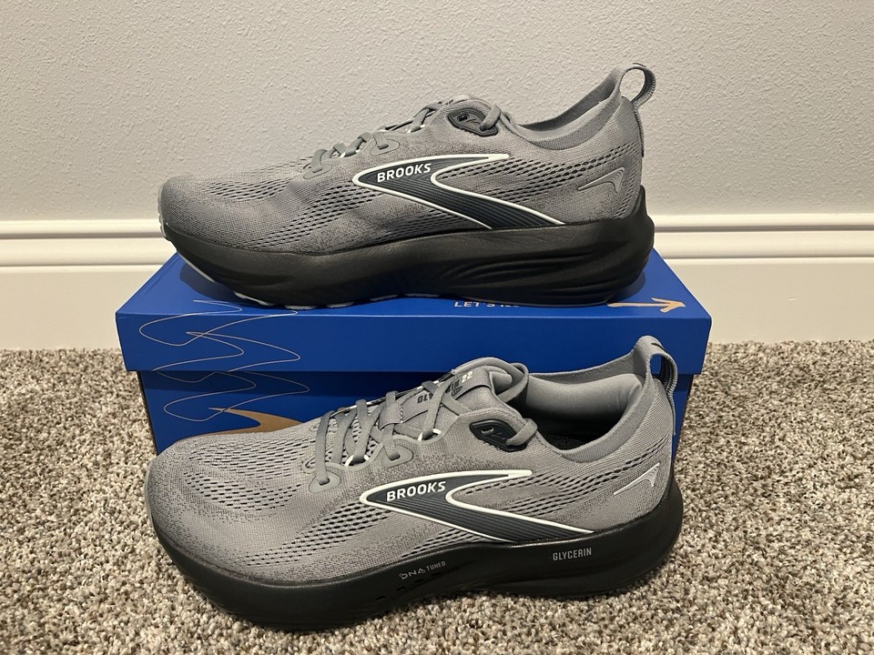 Men's Size 13 Brooks Glycerin 22 Running Shoes New In Box Primer Gray ...