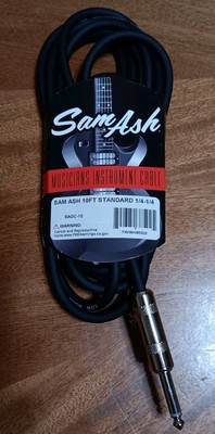 Sam Ash 10 Ft Standard 1/4-1/4 Instrument Cable New | eBay