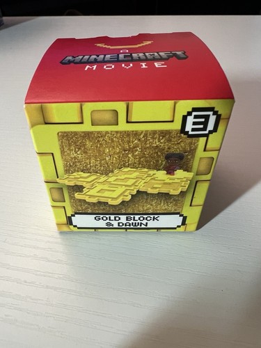 (1) 2025 McDonalds Happy Meal Toy Minecraft A Movie #3 Gold Block and ...