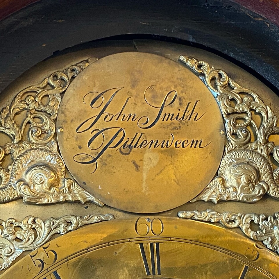 Antique Scottish John Smith Pittenweem Mahogany Grandfather Clock c ...