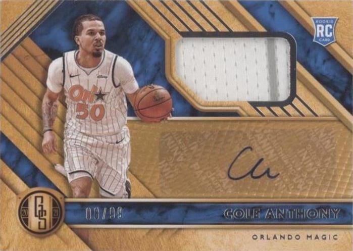 2020-21 Panini Chronicles - Gold Standard Rookie Jersey Autographs Cole ...