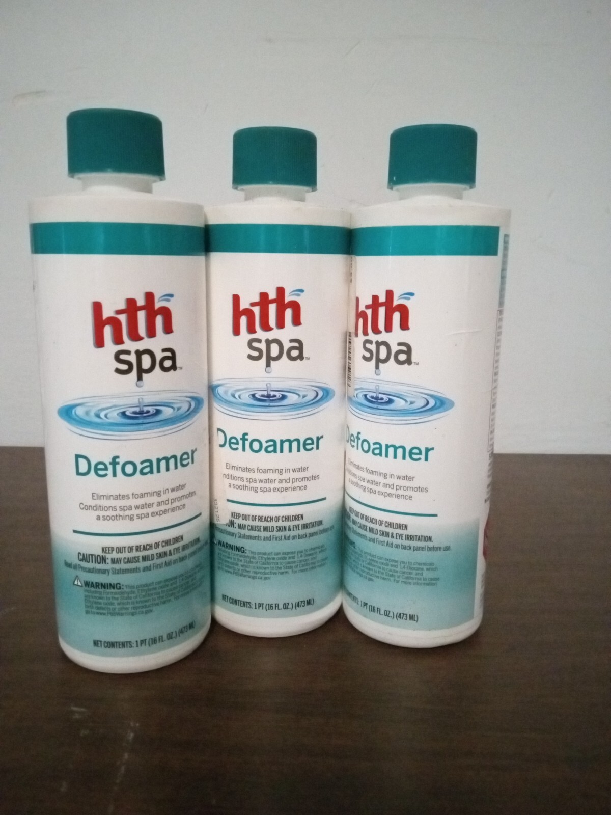 New Sealed Pack of 3 bottle HTH Spa Liquid Defoamer 16oz(473ml) | eBay