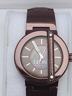 Raphael Leon Diamond Accented Fine Wrist Watch | eBay