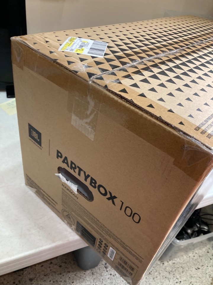 JBL PartyBox 100 Portable Bluetooth Party Speaker Powerful Bass Boost & Lights | eBay