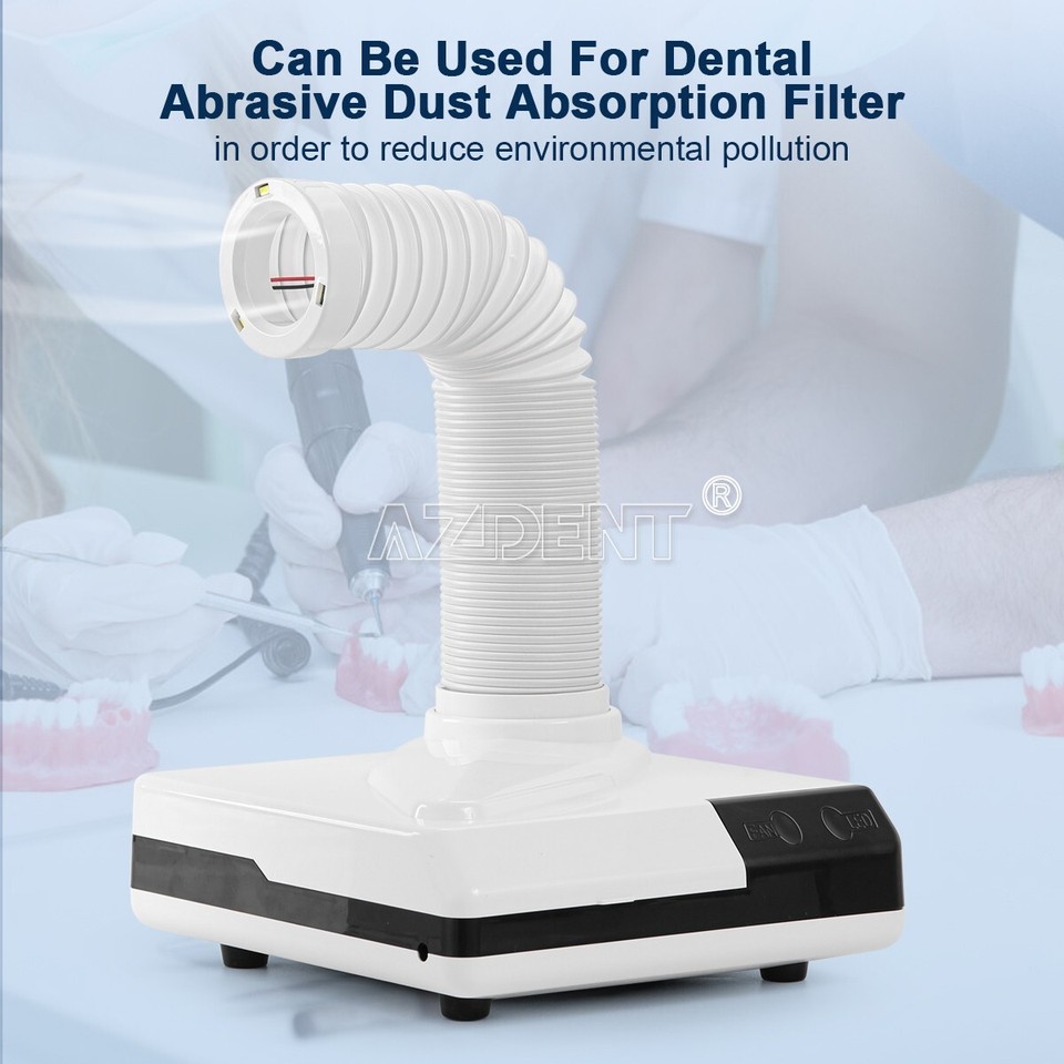 60W LED Dental Dust Collector Extractor Vacuum Cleaner Nail Dust ...