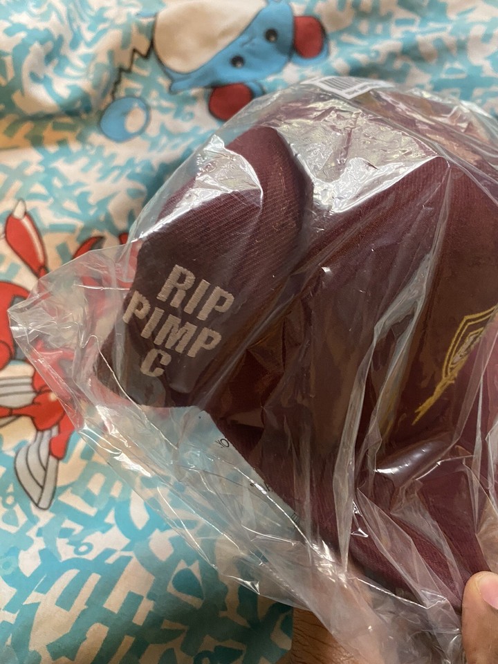 Supreme UGK Embroidered 5 Panel SnapBack Hat Dark Red Burgundy In Hand ...