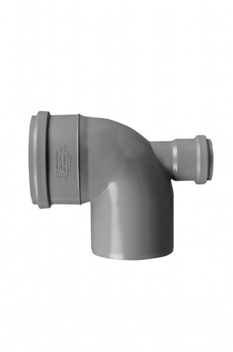 110mm Soil Pipe Elbow Bend 90° Single Socket with 50 mm Inlet Back ...