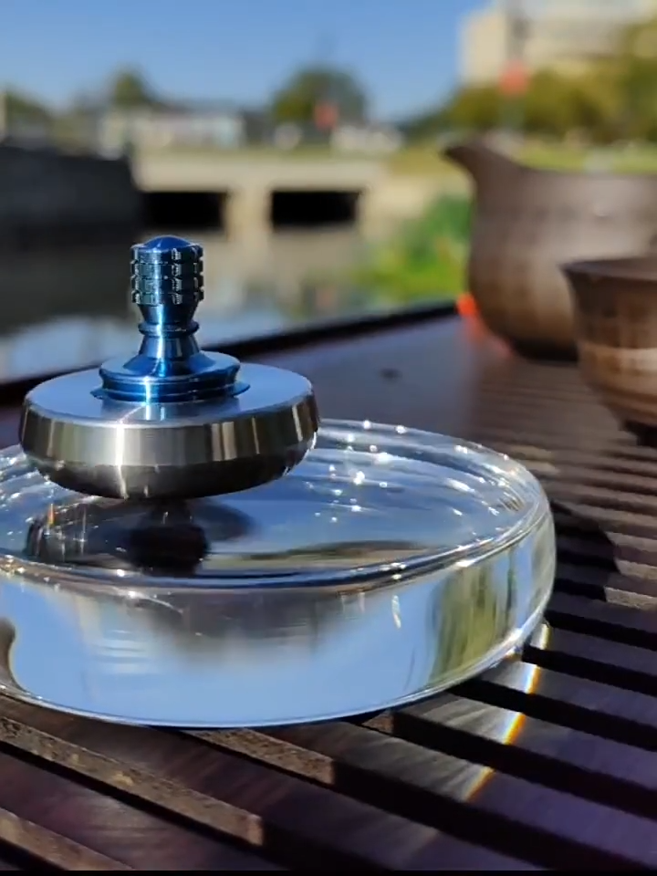 Brass Stainless Steel Spinning Top Finger Spinner Ceramic Bead Fidget ...