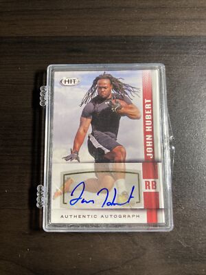 John Hubert AUTOGRAPH CARD HIT RB SAGE 2014 T3-2 | eBay