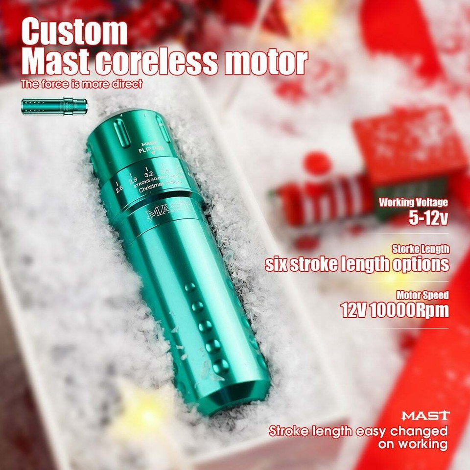 Mast Flip 2.6-4.0mm Six Stroke Rotary Tattoo Pen Machine Halo Power ...