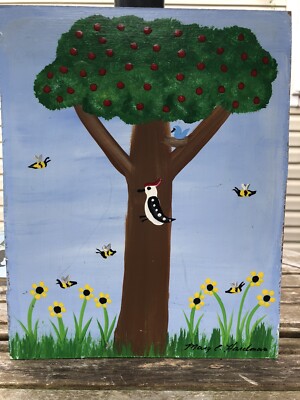 Southern Folk Art Oil Painting Georgia Artist Mary Hardman | eBay