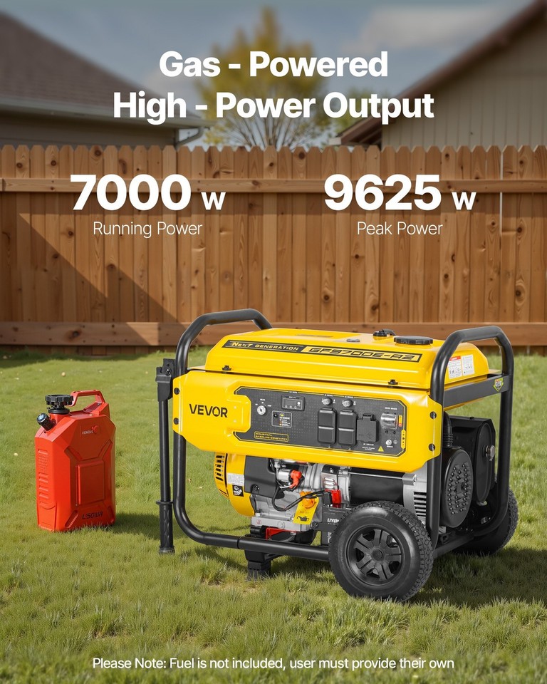 [New]Portable Generator, 9625W Peak Watt Home Generator, Backup ...
