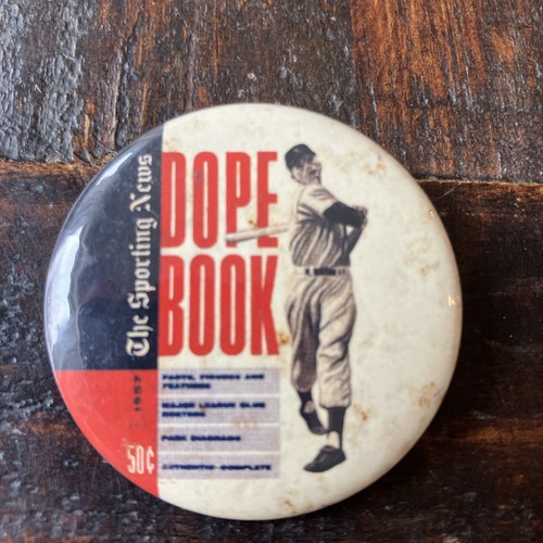 Mickey Mantle 1957 The Sporting Dope Book Vintage Baseball Pin | eBay