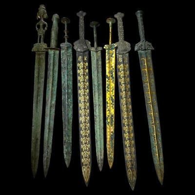 LOT OF 8 Ancient Roman Bronze Military Swords With Inscriptions | eBay