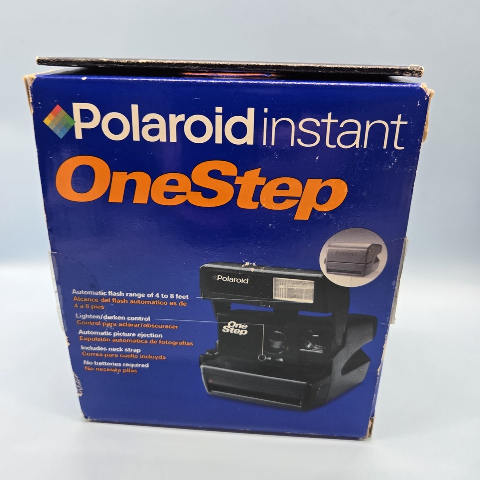 POLAROID 600 ONE STEP • Vintage Instant Camera Complete w/Box Manual ...