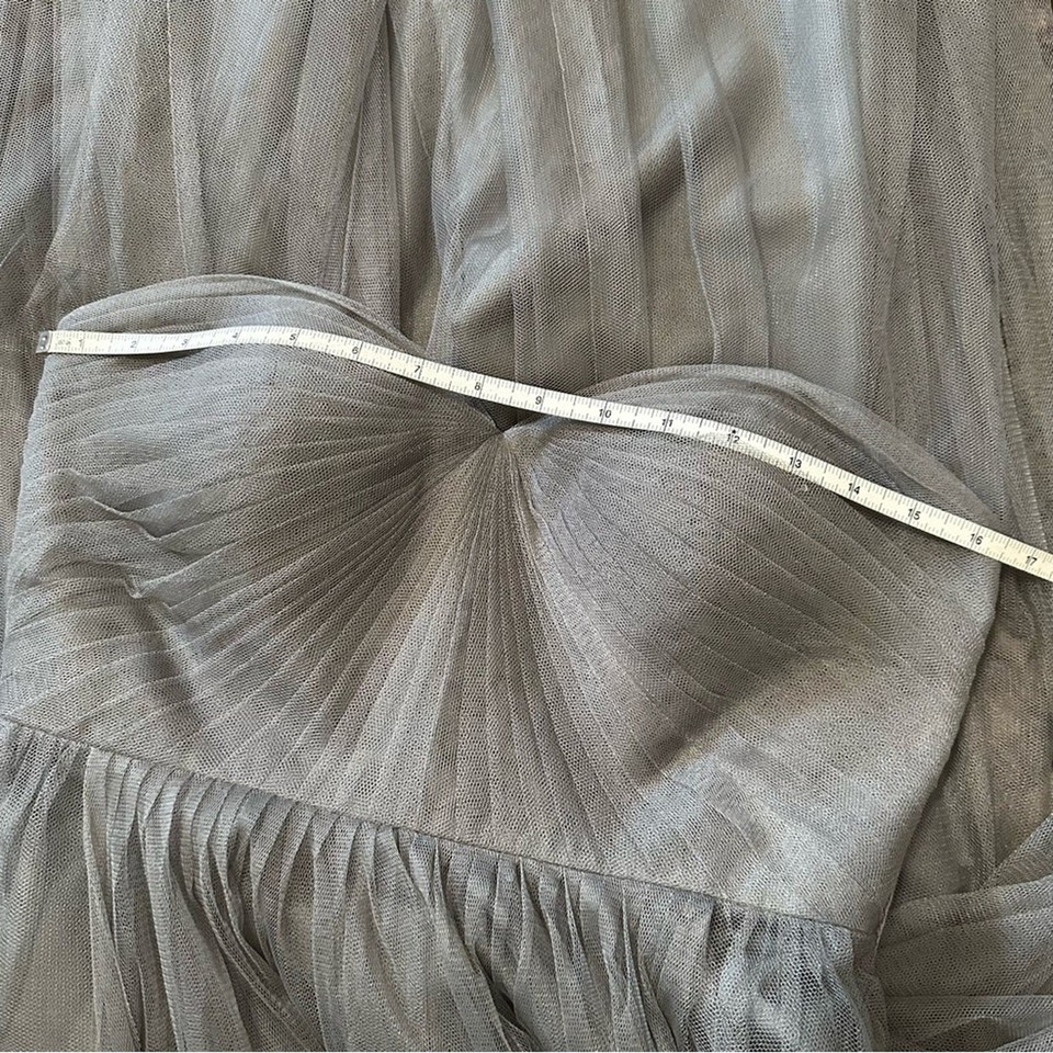 Jenny Yoo Women’s Size 6 Gray Tulle Annabelle Convertible Strapless ...