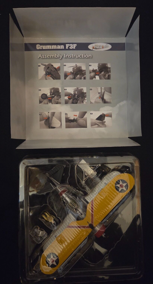 Hobby Master Grumman F3F-1 HA7305 1:48 USS WASP 1940 Die-Cast Plane, VF ...