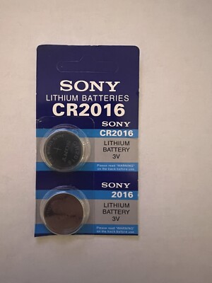 2pcs SONY CR2016 Batteries 3V Button Coin Cell Battery EXP 2030 | eBay
