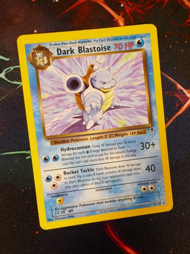 MP(Legendary Collection) Pokemon (Non-Holo) DARK BLASTOISE Card Set 4/ ...