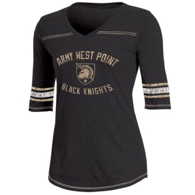 Russell Army Black Knights Womens Fan Half-Sleeve V-Neck Shirt | eBay