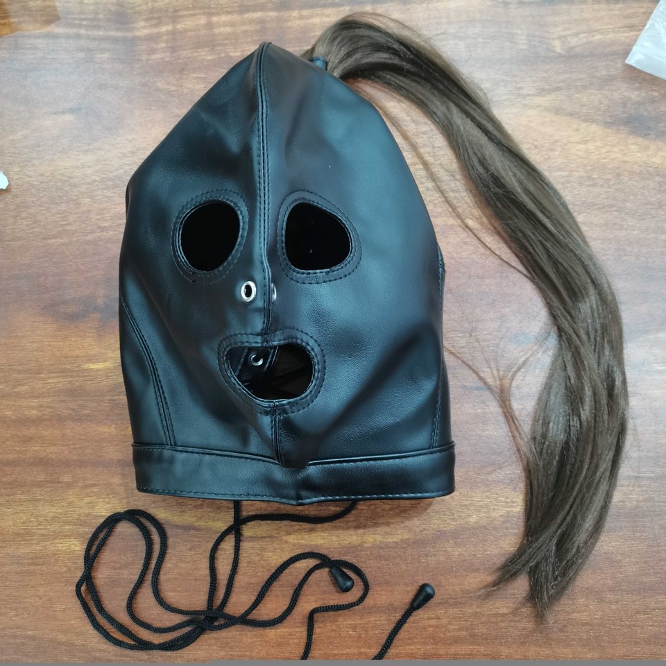 BDSM Bondage Masque Pour les Couples jeu de rôle Cagoule Fétiche ...