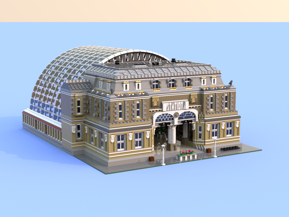 Lego Station MOC PDF instructions ( Building, City, Modular ) | eBay