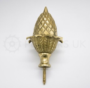 Brass Large Acorn Clock Finial for Grandfather Longcase & Bracket ...