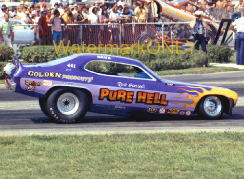 "Pure Hell" Rich Guasco 1972 Plymouth Duster NITRO Funny Car PHOTO ...