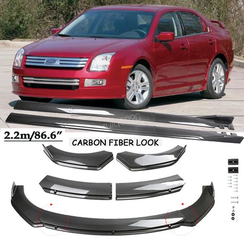 For 06-09 Ford Fusion Carbon Style Front Bumper Lip Body Spoiler+86.6 ...