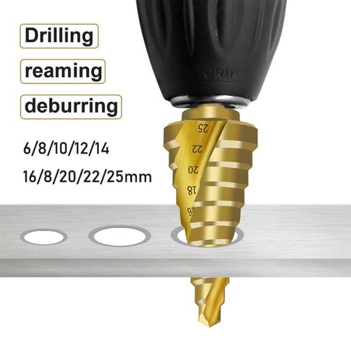 Superior Accuracy and Clean Cuts with Titanium Carbide Step Cone Drill ...