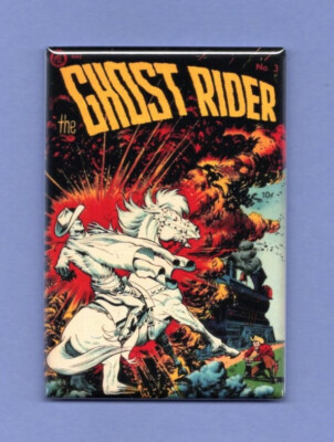 GHOST RIDER COMIC BOOK COVER *2X3 FRIDGE MAGNET* SUPER HEROES MARVEL ...