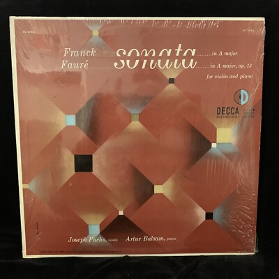 JOSEPH FUCHS violin - FRANCK & FAURE Sonatas - Balsam - DECCA DL 9716 ...