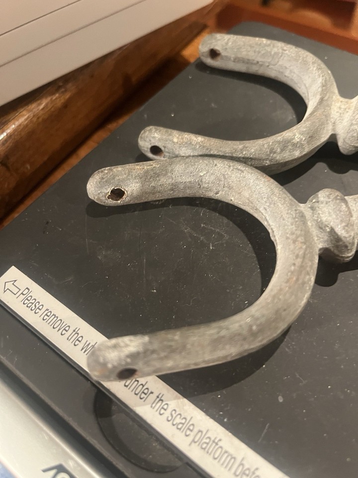 Pair Oar Locks With Pin Holes Galvanized Heavy Duty NEW! Free Shipping ...