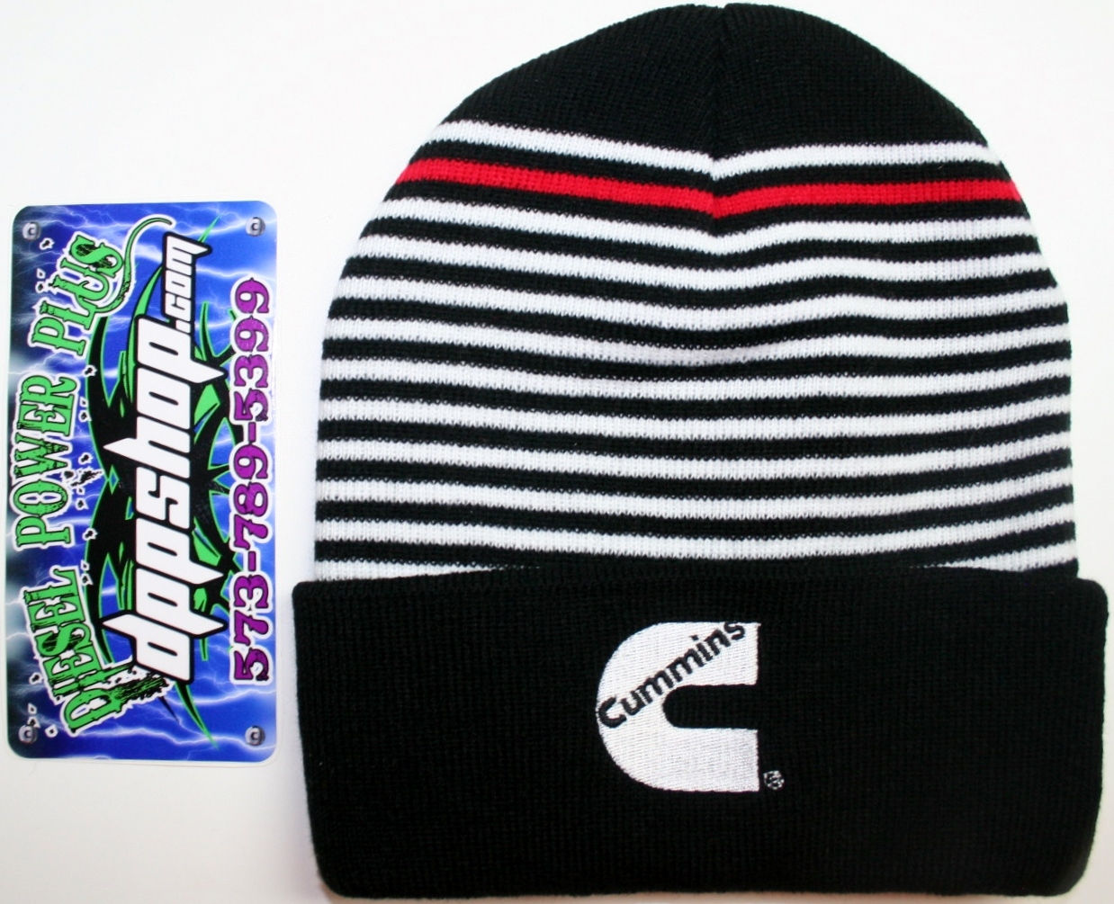 cummins truck snow prowler beanie stocking hat ski cap toboggan earflap ...