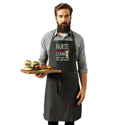 Nurse Llama - Novelty Bib Funny Kitchen Large Premium Apron cooking ...