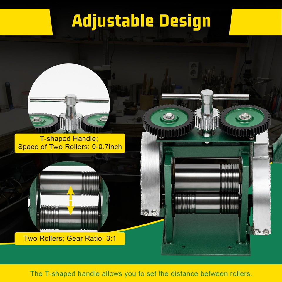 Rolling Mill Machine Rollers Metal Wire Flat Jewelry Tool Manual ...