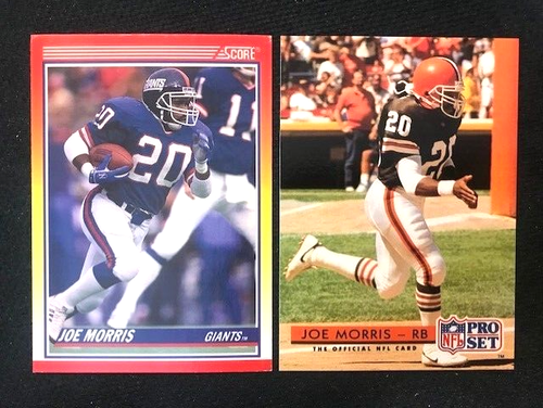 NFL - Joe Morris 1990 Score & 1992 Pro Set Football - Giants/Browns | eBay