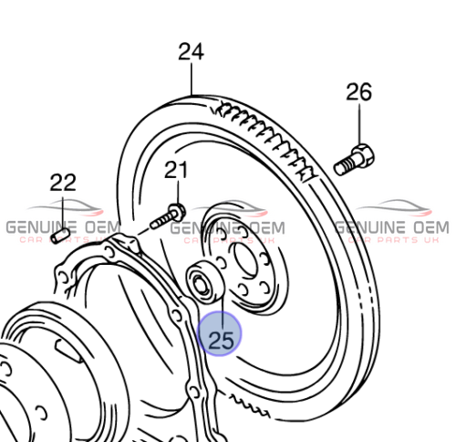 Genuine Suzuki Flywheel Spigot Input Shaft Bearing For Alto 09-14 12623 ...
