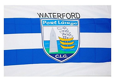 Waterford Official GAA Crest County Flag 152cm x 91cm (5foot x3 foot ...