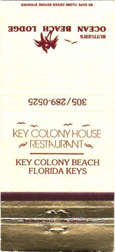 Key Colony House Restaurant, Key Colony Beach, Florida Vintage ...
