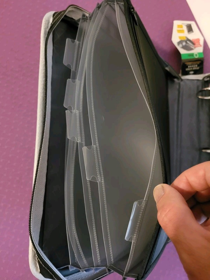 2" Sewn Zipper Binder with Expansion Panel Gray/Black - Five Star | eBay