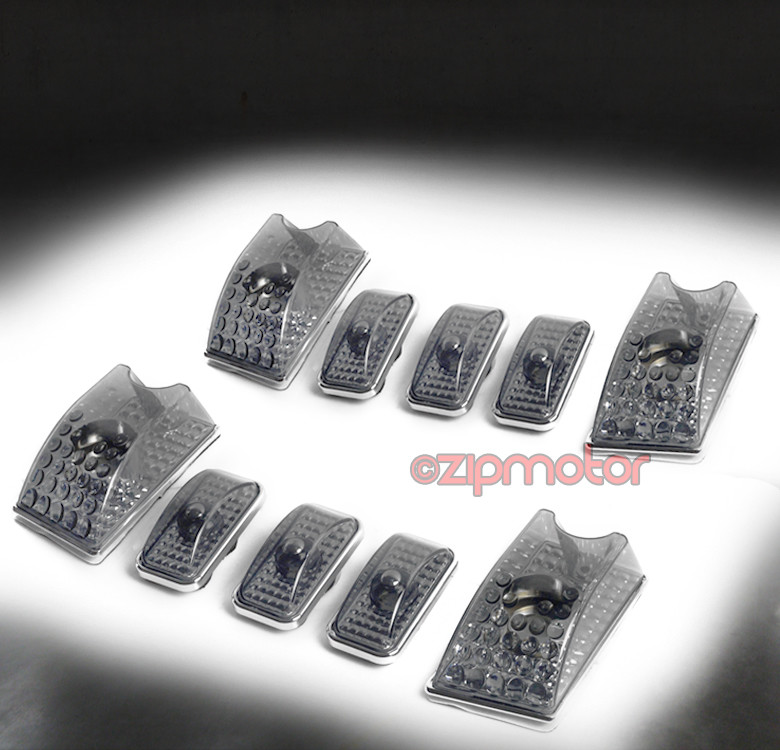 03-09 HUMMER H2 SUV SUT SMOKE CAB HEAD ROOF RUNNING LIGHTS LAMP W/BULB ...
