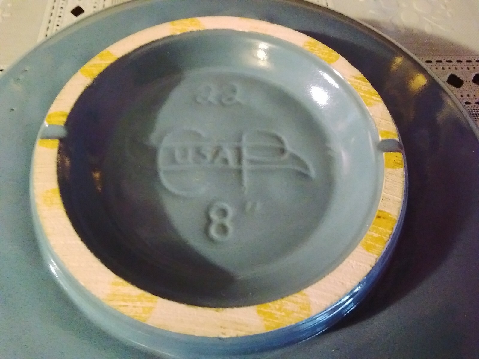 Vintage Cookson Pottery Round Blue Planter Bowl 8" | eBay