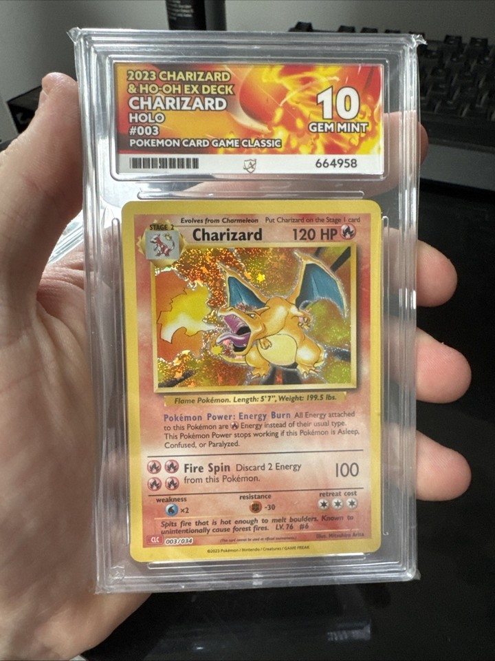 Charizard 003/032 ACE 10 POKEMON Graded Card Charizard & Ho-oh Deck ...