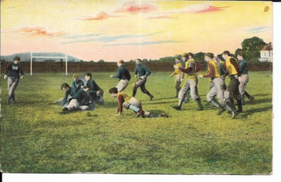 1908 football postcard vintage school team | eBay
